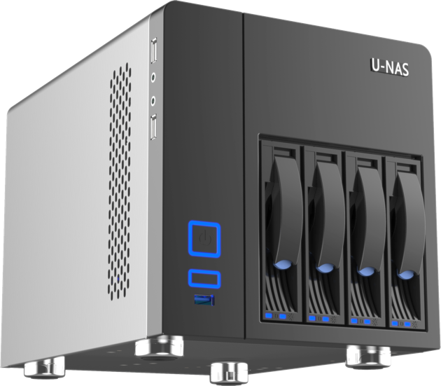 u-nas.com > U-NAS Desktop NAS Server > U-NAS 4-Bay NAS Server